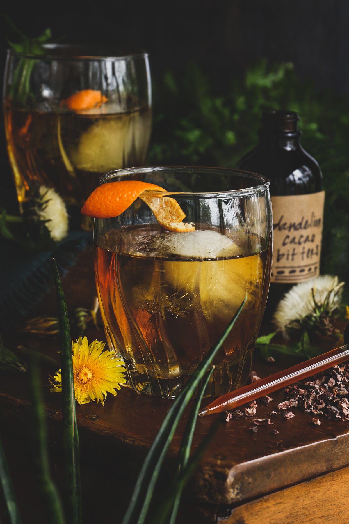 Dandelion and Cacao Bitters for Digestion