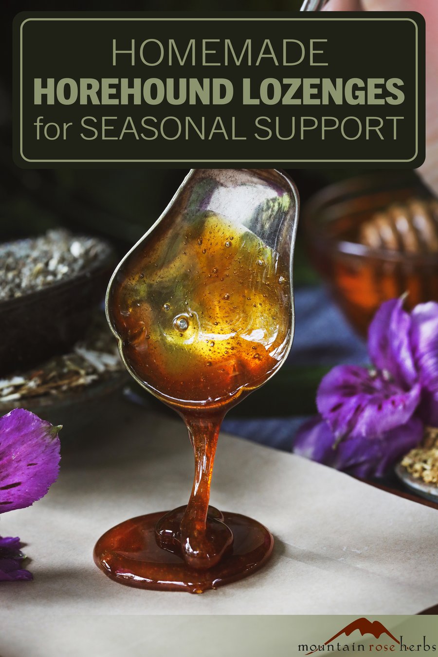 Horehound, Goldenrod, & Elderflower Herbal Drops for Seasonal Support