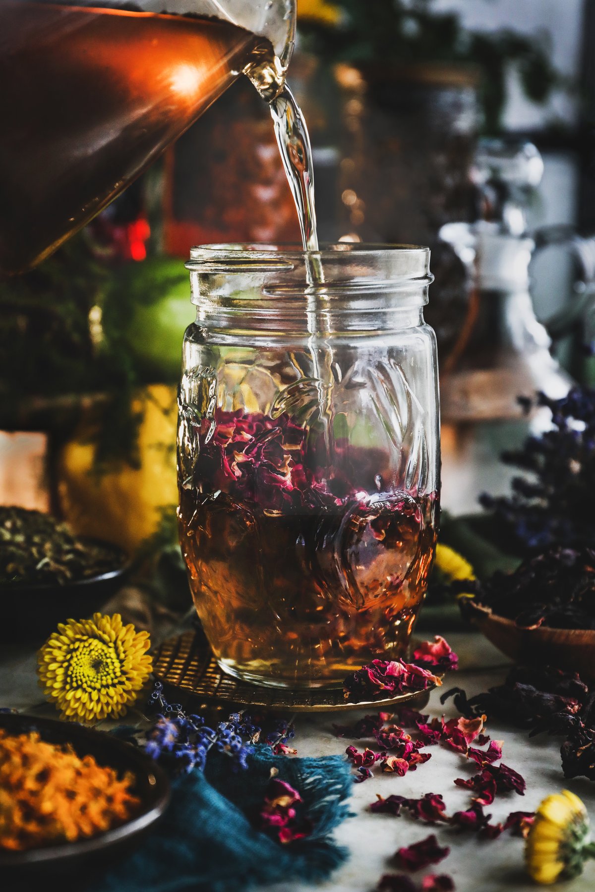 Herb-Infused Simple Syrup Recipe Using Dried Herbs