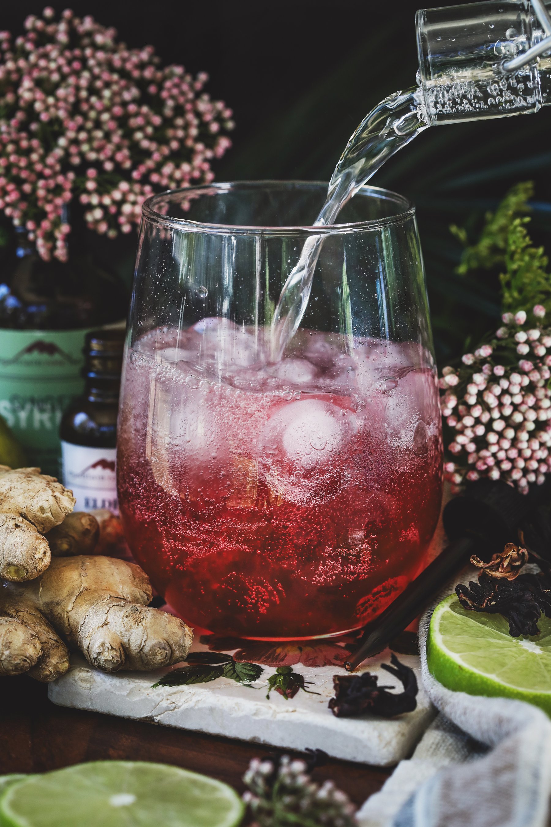 3 Refreshing Functional Fizzy Drinks With Herbal Extracts and Syrups