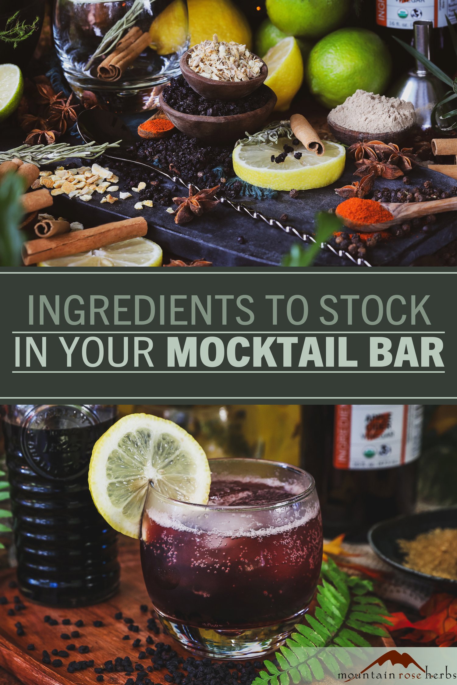 How to Build a Home Mocktail Bar + Recipes