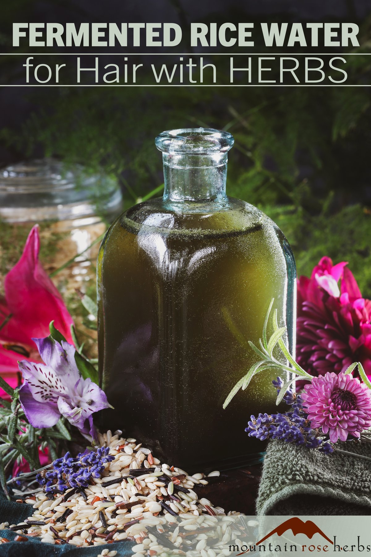 Fermented Rice Water Hair Treatment with Herbs