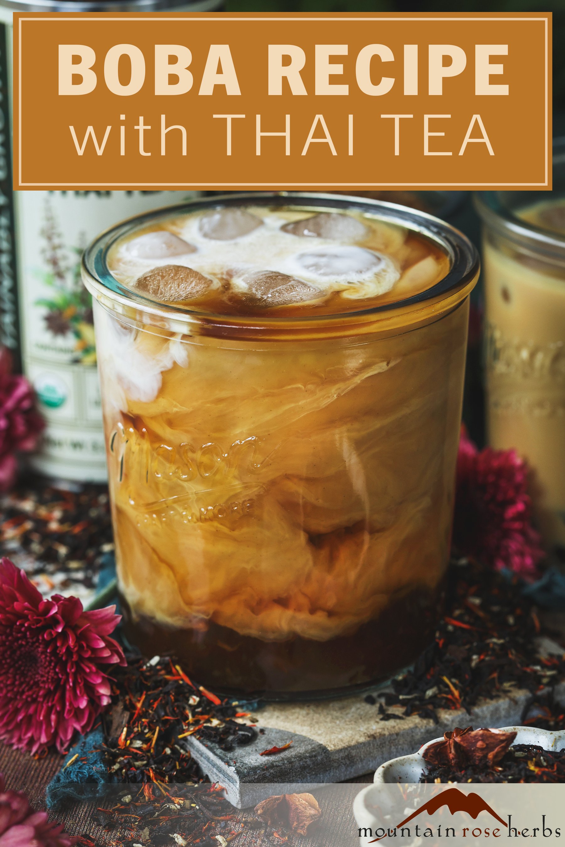 Thai Boba Tea + Boba Pearl Recipe