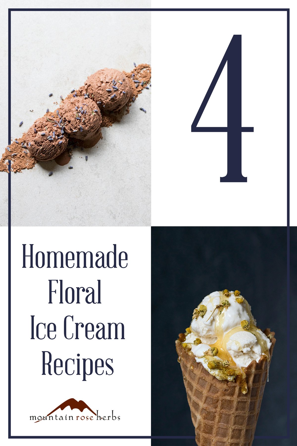 4 Flower Flavored Ice Cream Recipes