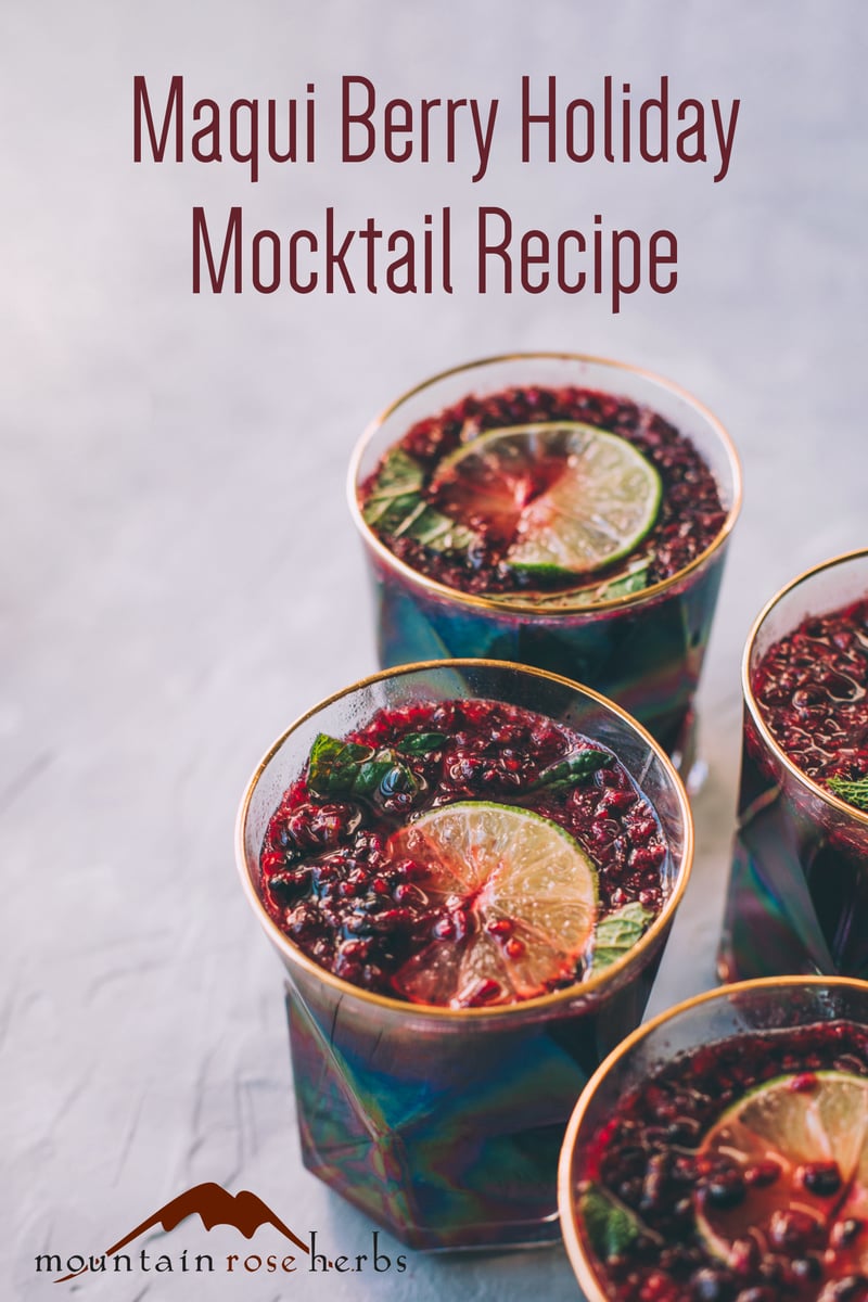 Maqui Berry Mocktail for the Holidays