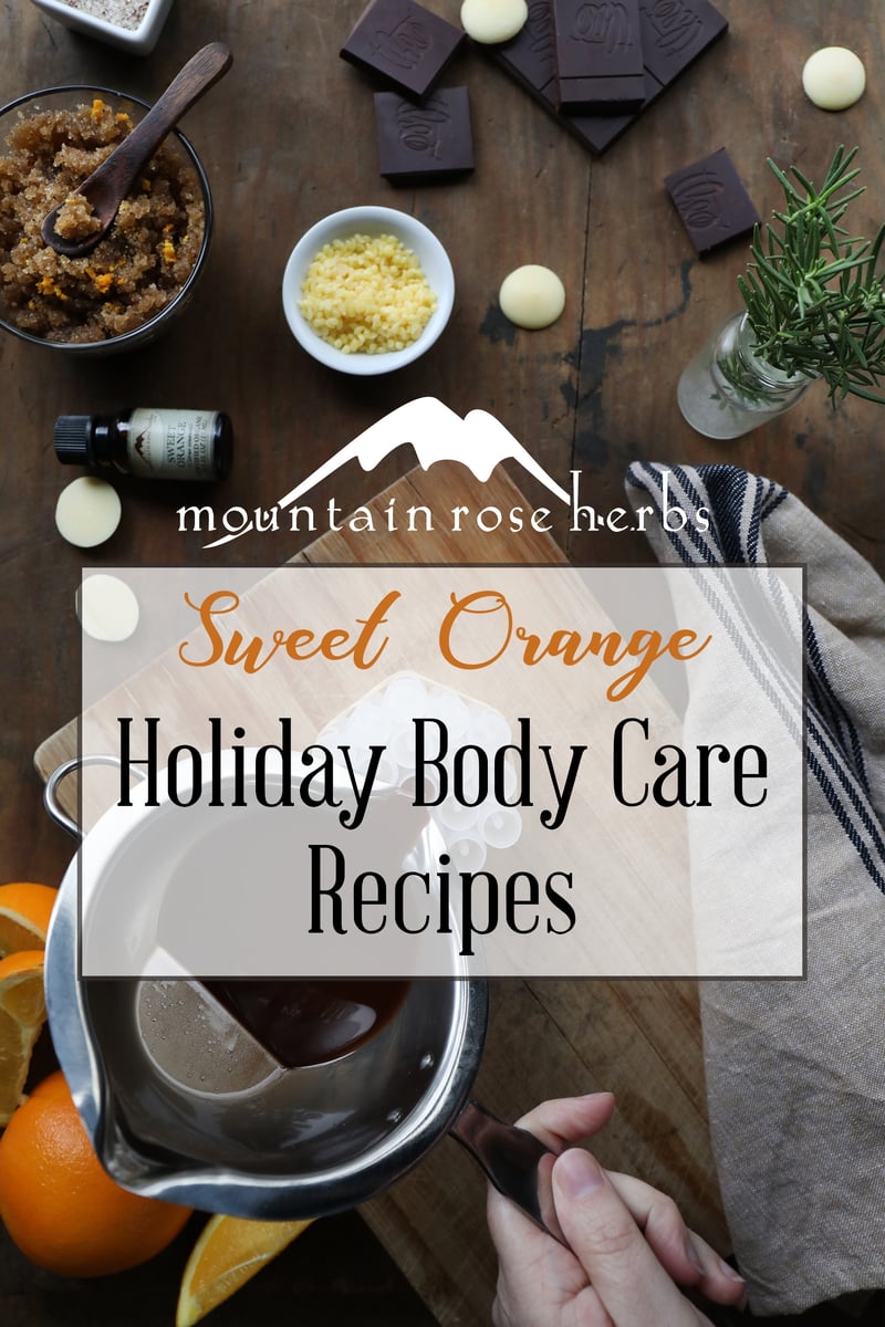 Holiday-Inspired Orange Body Care Recipes